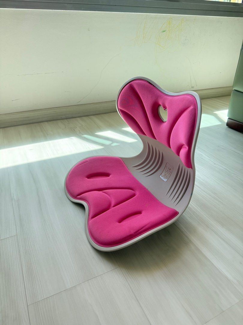 Ergonomic Posture Chair - Pink, Furniture & Home Living, Furniture ...