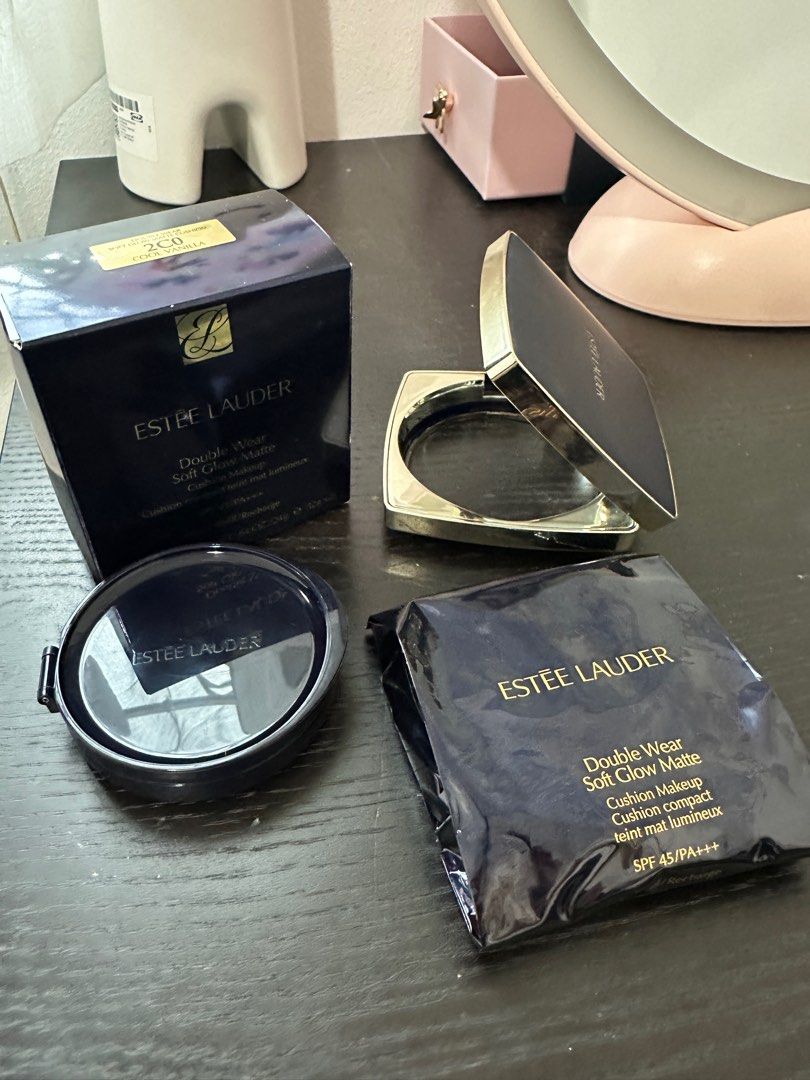 Estee Lauder Double Wear Soft Glow Matte Cushion - 2C0 Cool Vanilla ...