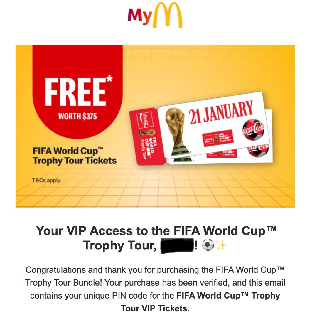 FIFA World Cup Trophy Tour VIP Tickets, Tickets & Vouchers, Event ...