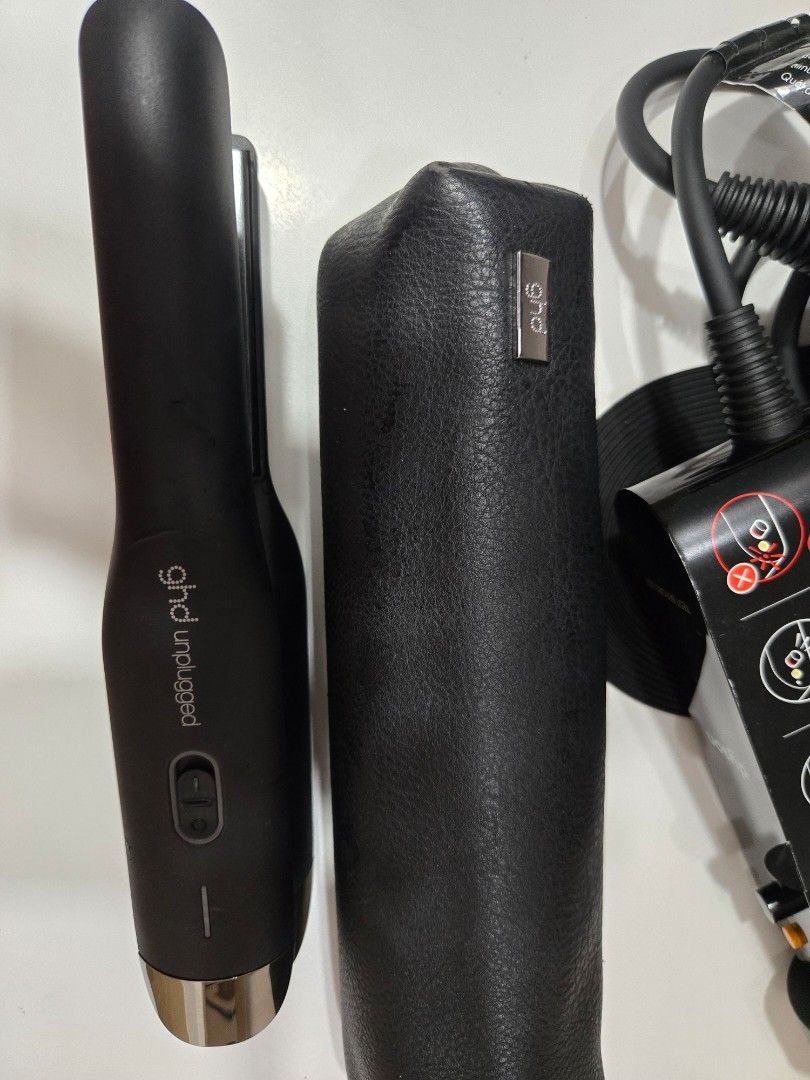 GHD Unplugged Cordless Hair Straightener - Black, Beauty & Personal ...