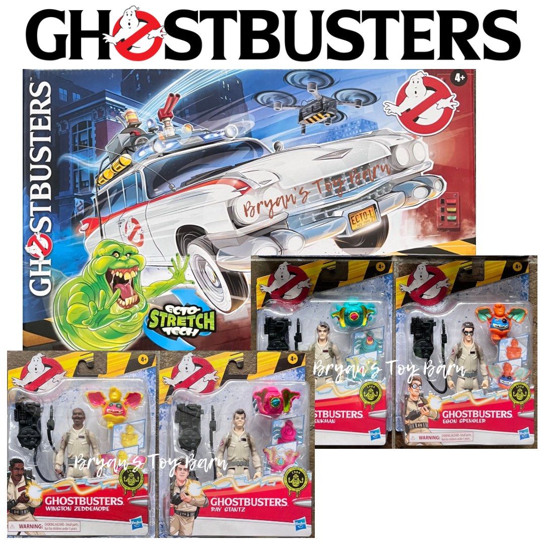 Ghostbusters Track & Trap Ecto-1 with Ecto-Stretch Tech Slimer + Fright ...