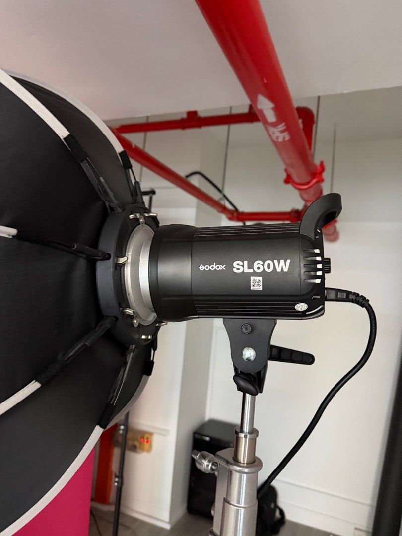 Godox SL60W Studio Light with Softbox, Photography, Photography ...