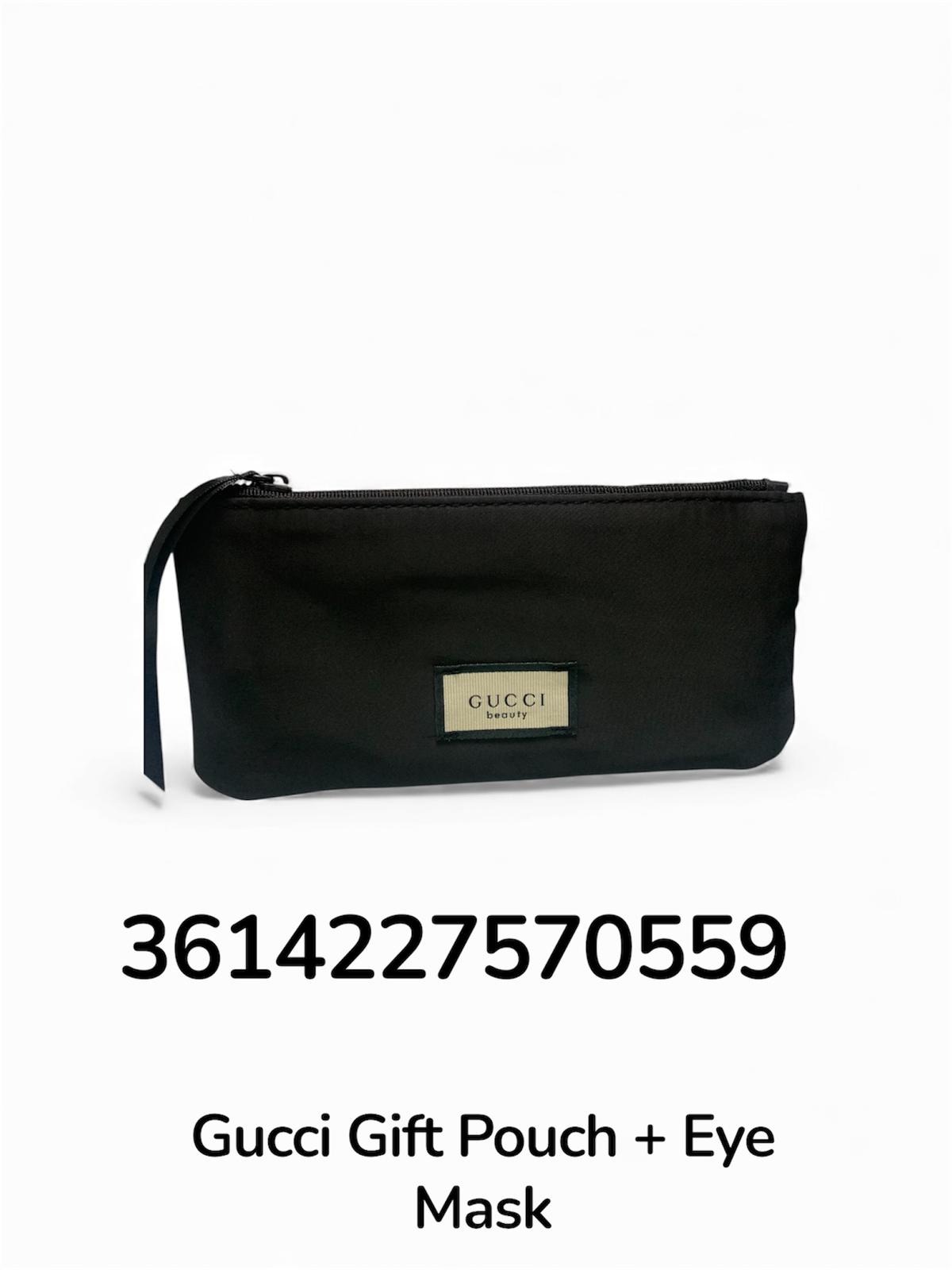 Gucci Gift Pouch + Eye Mask, Luxury, Bags & Wallets on Carousell
