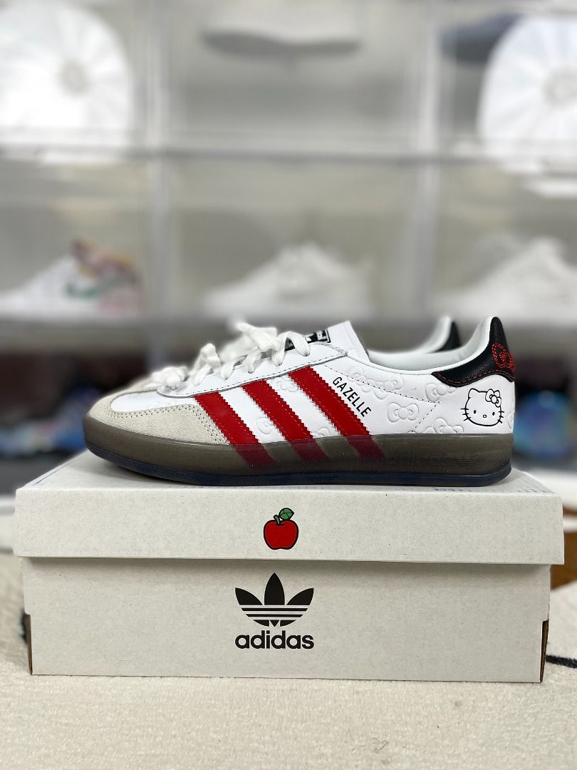 Hello Kitty x adidas originals GAZELLE INDOOR White/Red/Core Black ...