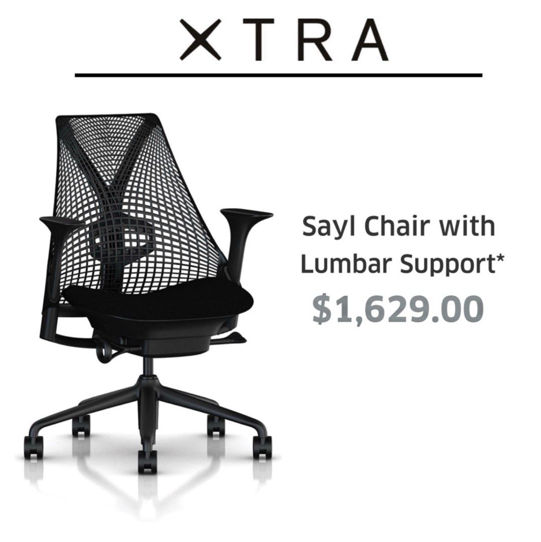 Herman Miller Sayl office ergonomic chair , Full load, Furniture & Home ...