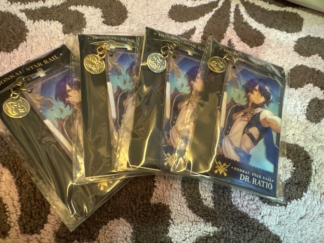 Honkai Star Rail Dr. Ratio Keychain official merch, Hobbies & Toys ...