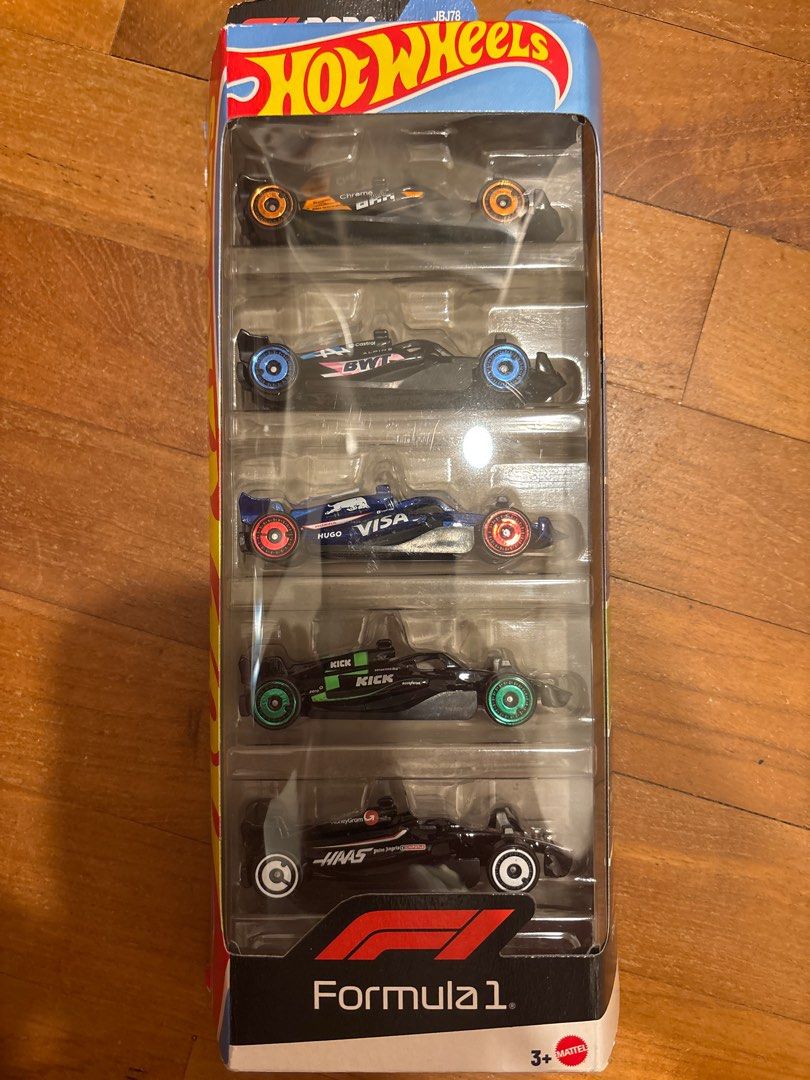 Hot Wheels Formula 1 5-Car Pack, Hobbies & Toys, Toys & Games on Carousell