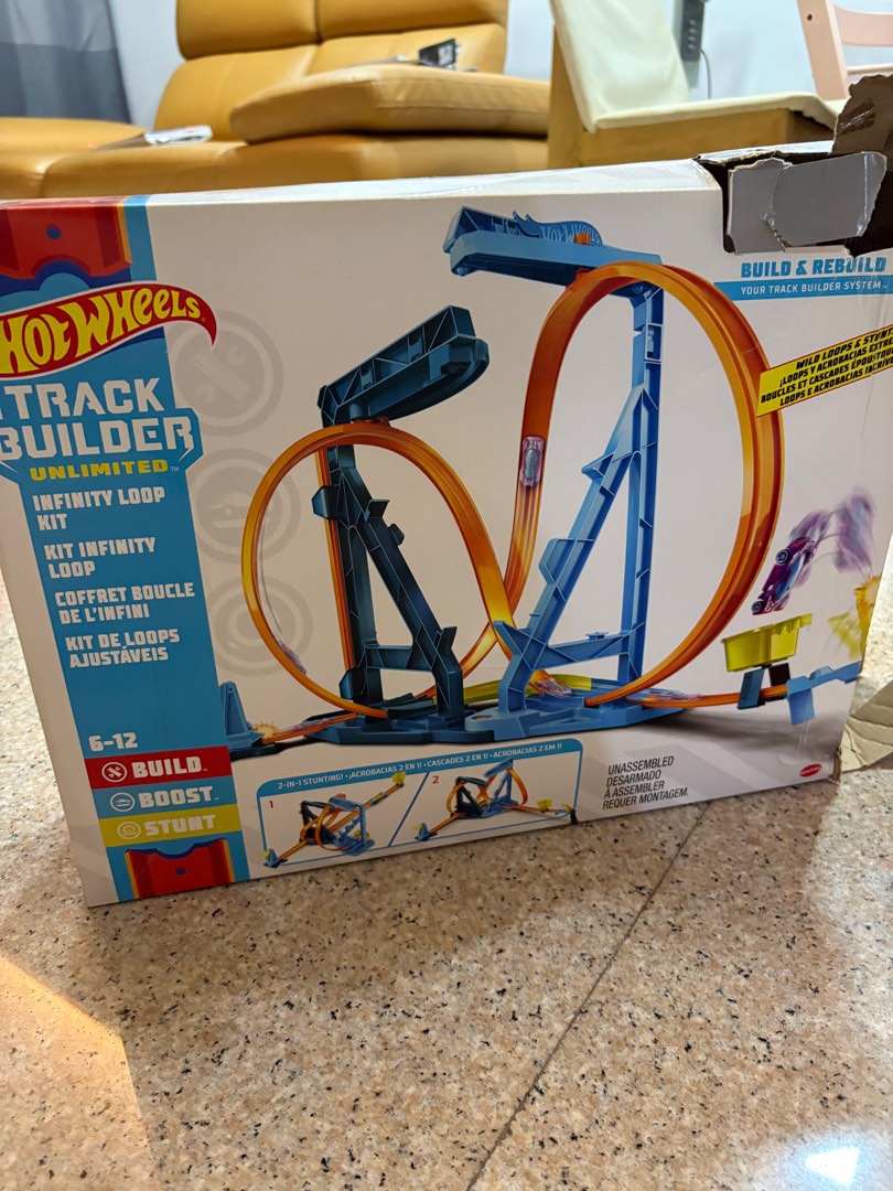 Hot Wheels stunt set track builder unlimited infinity loop, Hobbies ...