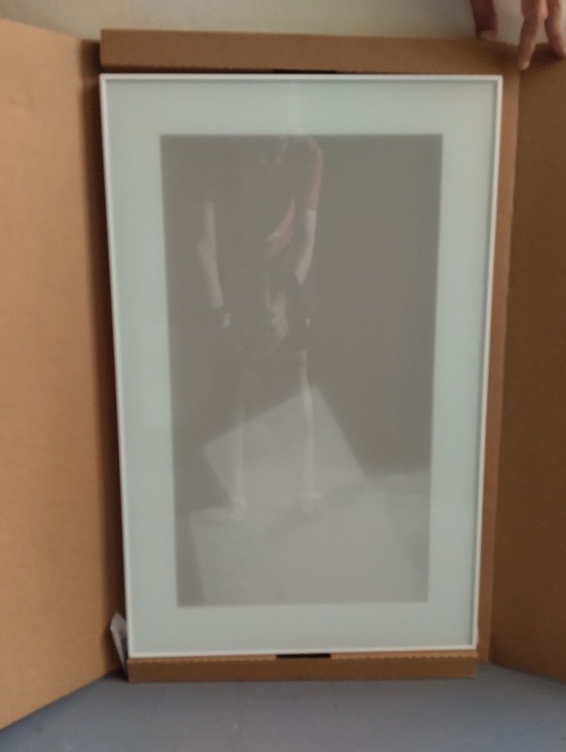 IKEA GLASSVIK Glass Door - White Frosted Glass, Furniture & Home Living ...