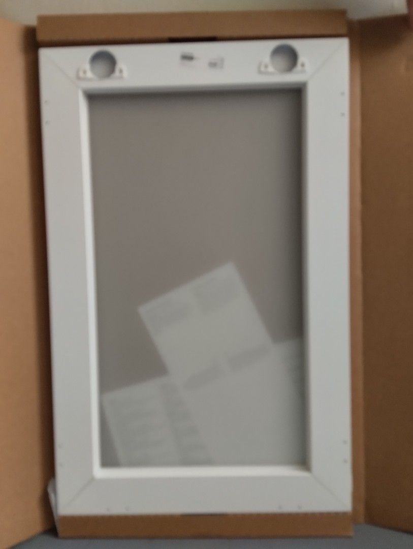 IKEA GLASSVIK Glass Door - White Frosted Glass, Furniture & Home Living ...