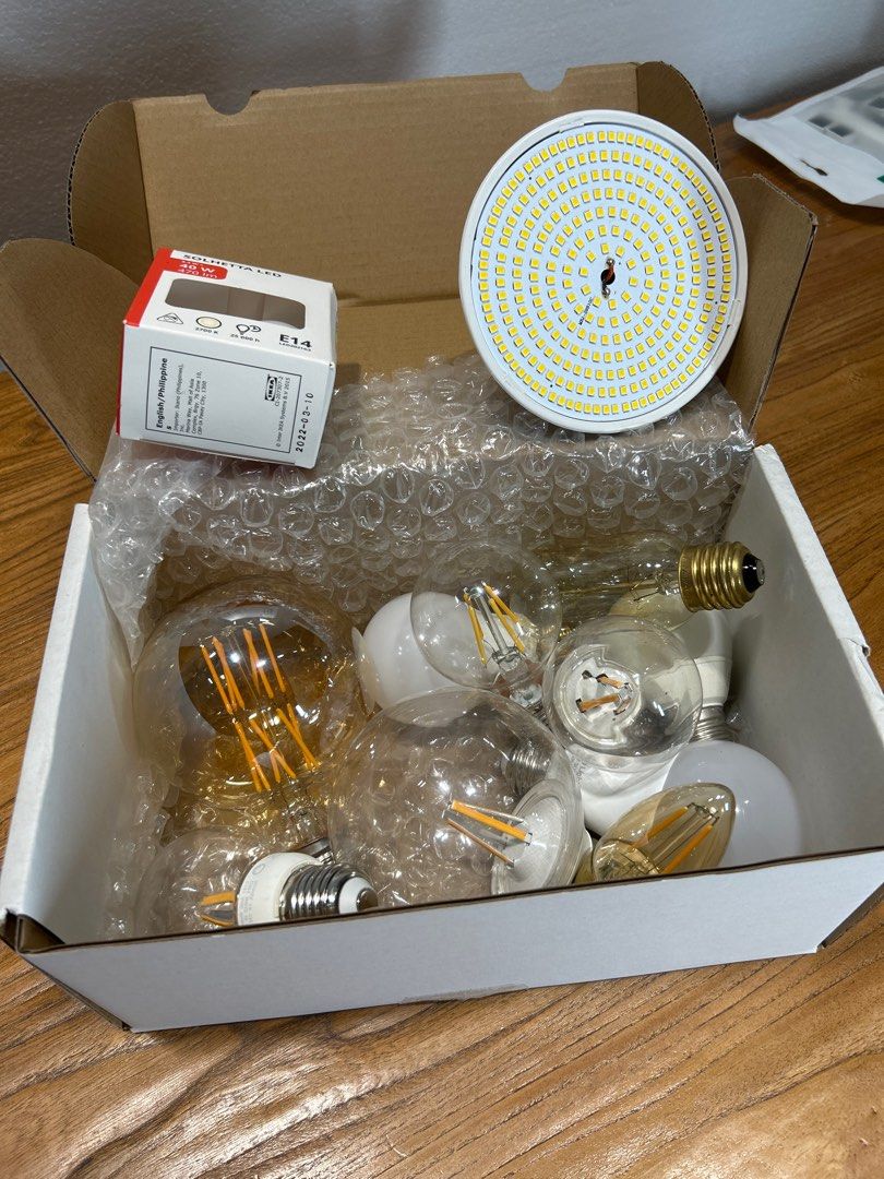 IKEA LED Light Bulb Set, Furniture & Home Living, Lighting & Fans ...