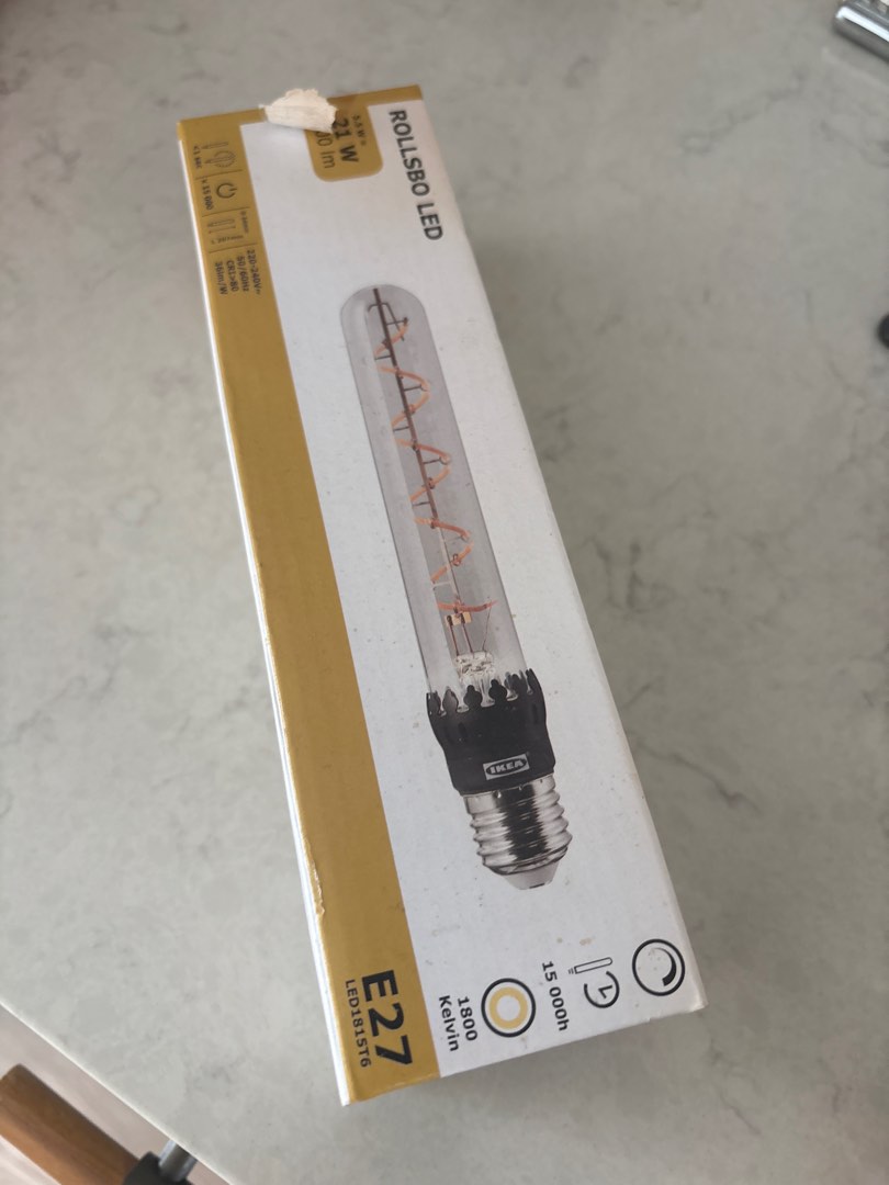 IKEA Rollsbo LED E27 Bulb, Furniture & Home Living, Lighting & Fans ...