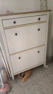 IKEA HEMNES Shoe Cabinet - White (USED), Furniture & Home Living ...