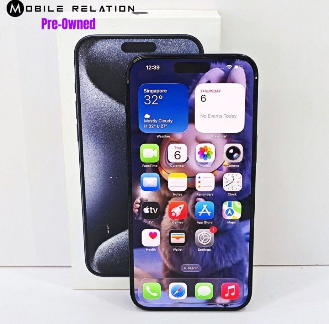 iPhone 15 Pro Max Blue Titanium 256GB, Mobile Phones & Gadgets, Mobile ...