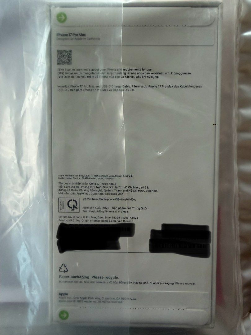 iPhone 17 Pro Max Deep Blue 512GB, Mobile Phones & Gadgets, Mobile ...