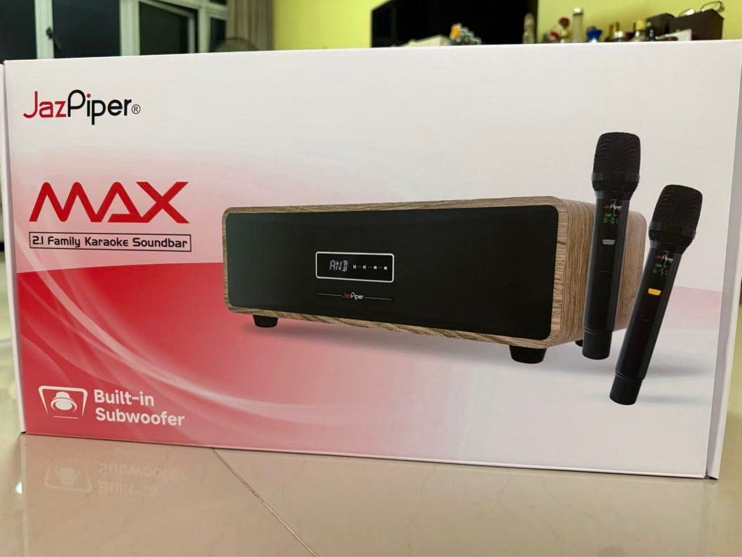 JazPiper MAX 2.1 Family Karaoke Soundbar, Audio, Soundbars, Speakers ...