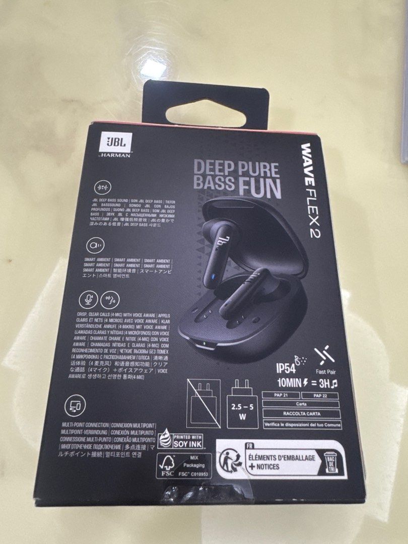 JBL Wave Flex 2 TWS Earbuds - Black, Audio, Earphones on Carousell