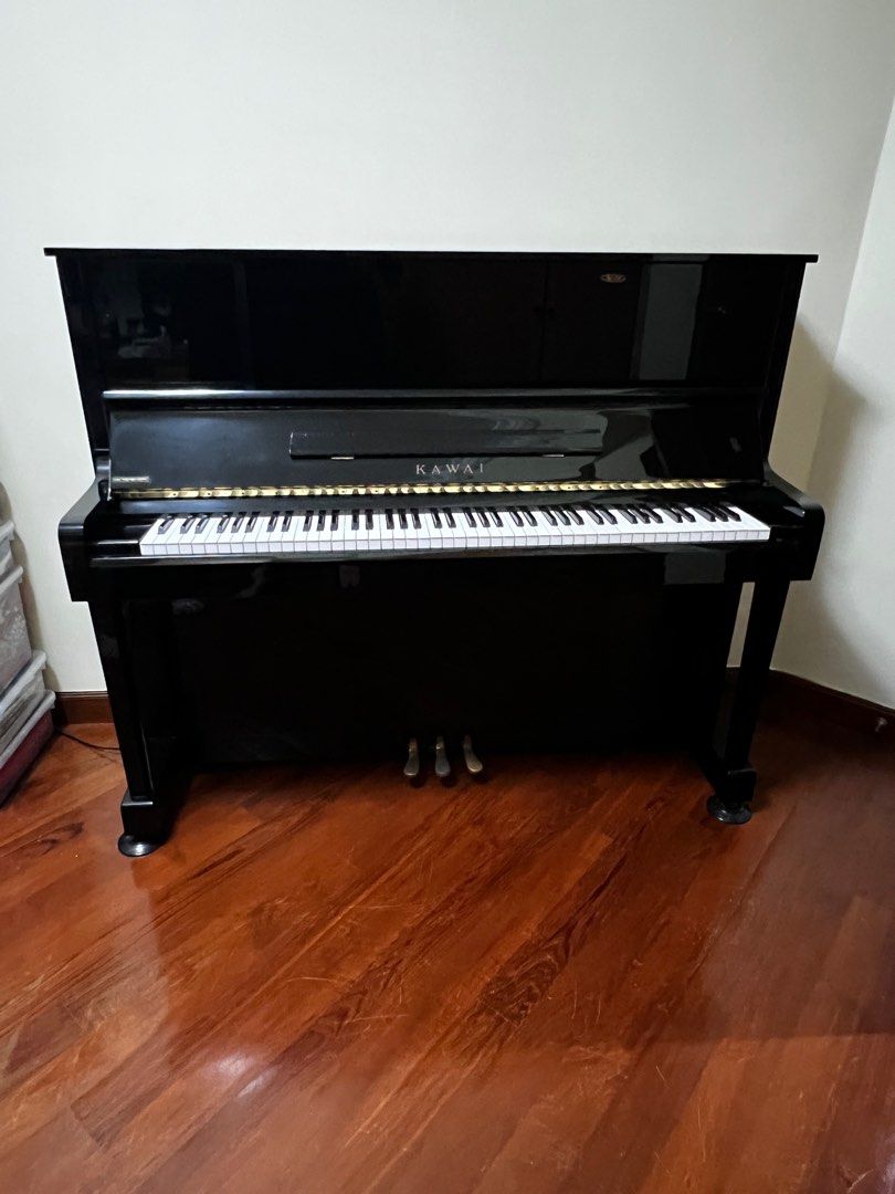 Kawai KU-20 Upright Piano - Black, Hobbies & Toys, Musical Instruments ...