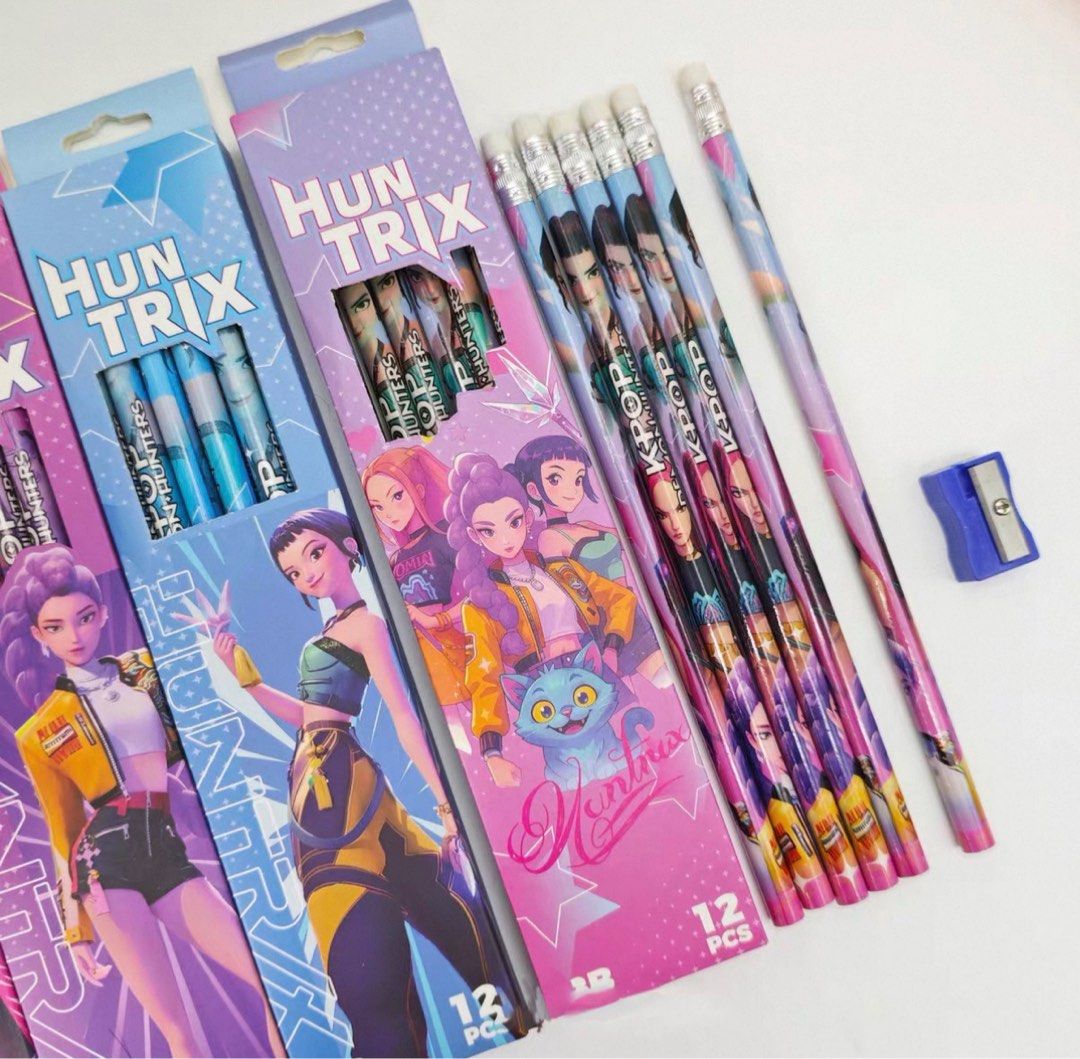 Kpop Demon Hunters Pencil Set, Hobbies & Toys, Stationery & Craft ...