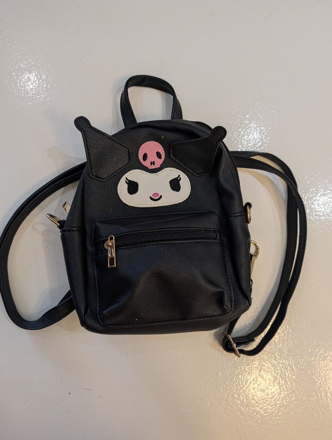 Kuromi Mini Backpack - Black, Women's Fashion, Bags & Wallets ...