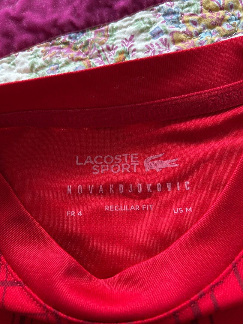 Lacoste Sport Novak Djokovic Regular Fit T-Shirt, Men's Fashion, Tops ...