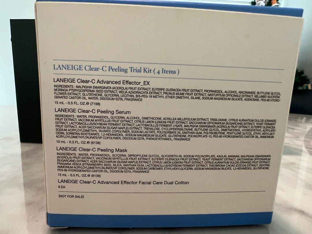 Laneige Clear-C Peeling Trial Kit (4 Items), 美容＆個人護理, 健康及美容 - 皮膚護理, 面部 ...