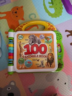 Leapfrog 100 animals book, Babies & Kids, Infant Playtime on Carousell