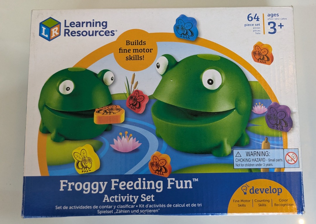 Learning Resources Froggy Feeding Fun Activity Set, With Box, Used ...