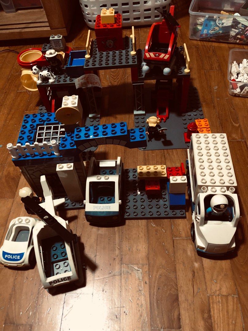 Lego duplo fire station and police station, Hobbies & Toys, Toys ...
