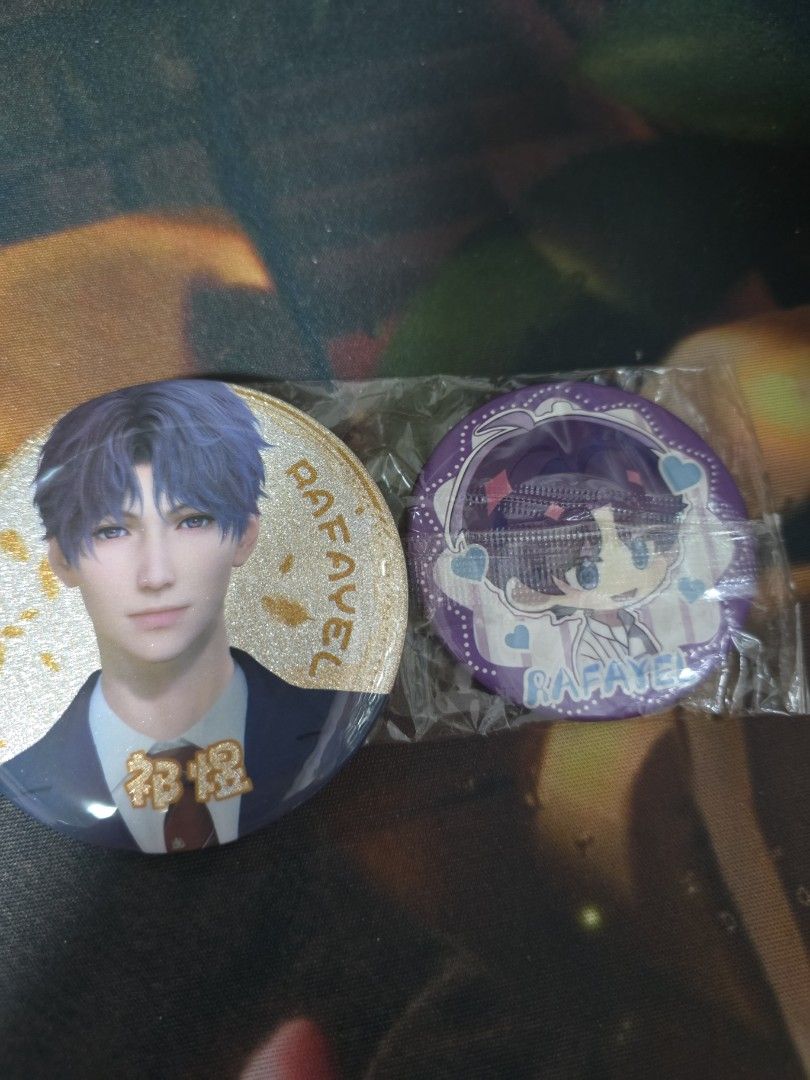 Love and deepspace Rafayel Badges set, Hobbies & Toys, Memorabilia ...