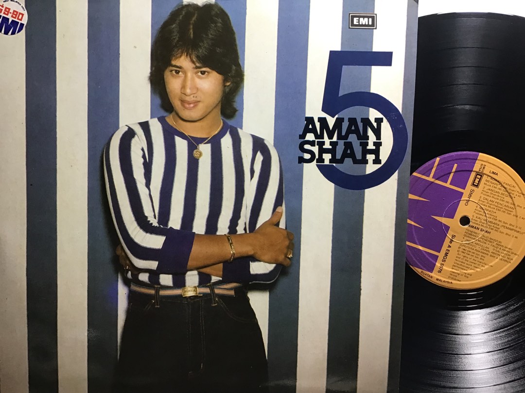 LP Aman Shah 5 - Adik Ku Pandai Menari OOP VINTAGE 1982 EMI VINYL ...