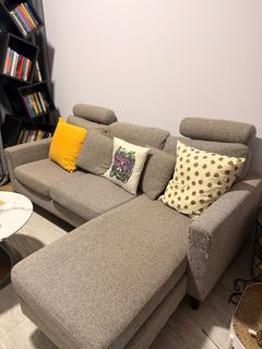 Bovzek Modular Fabric L-Shaped Sofa - Latte, Furniture & Home Living ...