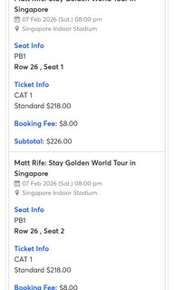 Matt Rife: Stay Golden World Tour - Singapore Indoor Stadium, Tickets ...