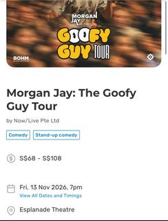 Morgan Jay: The Goofy Guy Tour, Tickets & Vouchers, Event Tickets on ...