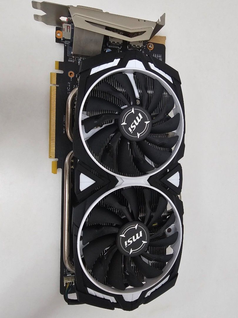 MSI GeForce GTX 1060 Armor 6G OCV1 Graphics Card, Computers & Tech ...