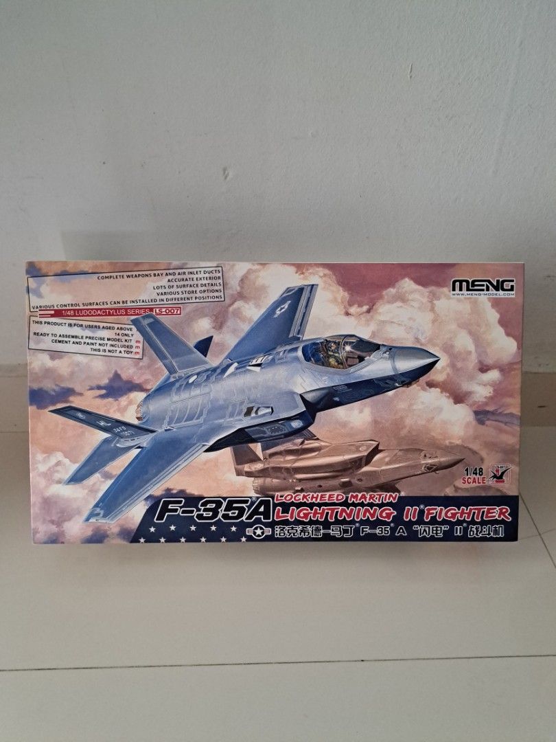 1/48 MSNG F-35A Lightning II Fighter Model Kit, Hobbies & Toys, Toys ...