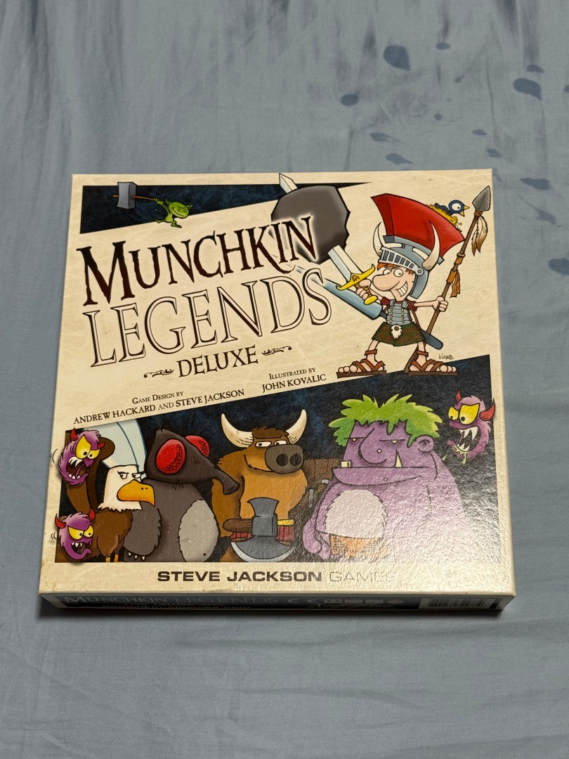 Munchkin Legends Deluxe Board Game, Hobbies & Toys, Toys & Games on ...