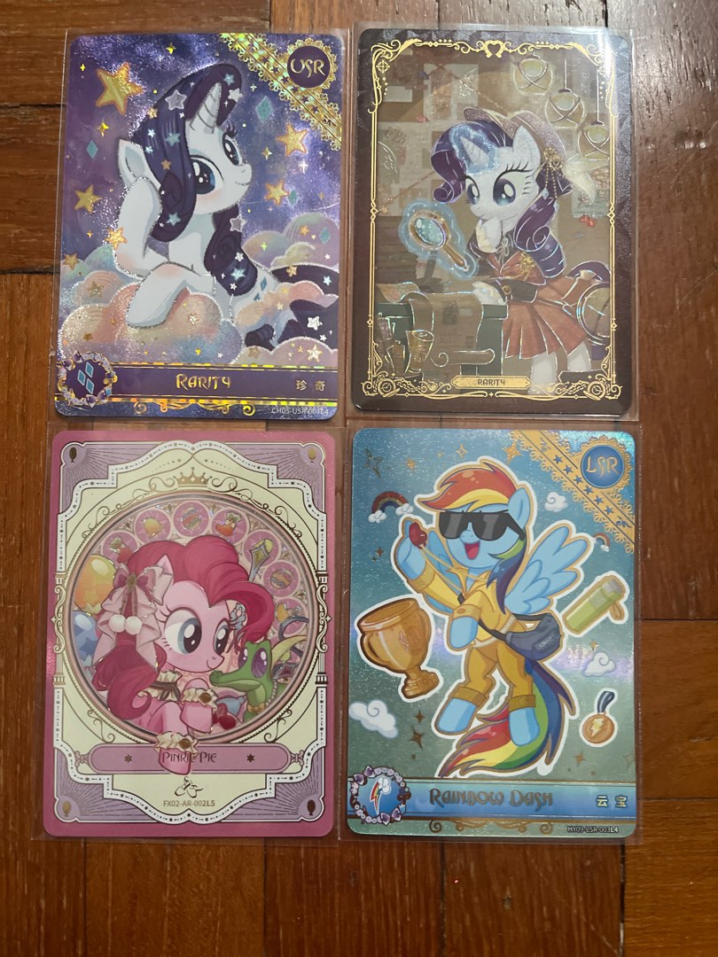 My Little Pony Trading Cards - Rarity, Pinkie Pie, Rainbow Dash ...