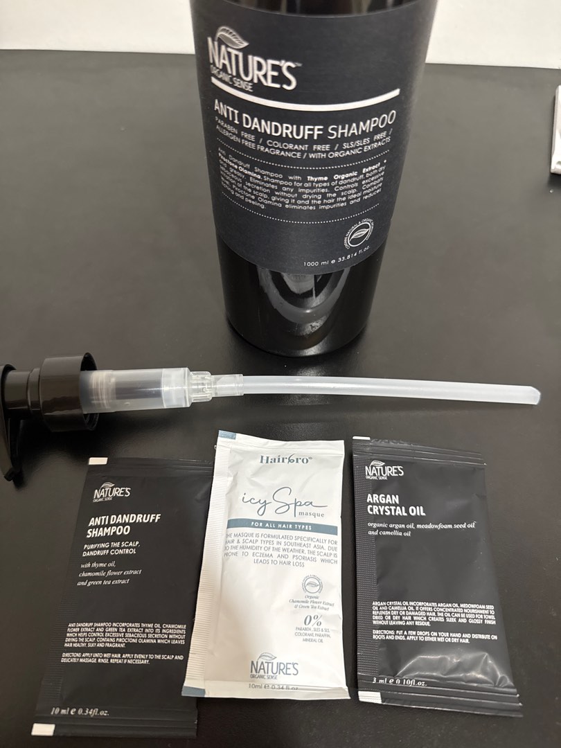 Nature's Anti Dandruff Shampoo 1000ml + Samples, Beauty & Personal Care ...