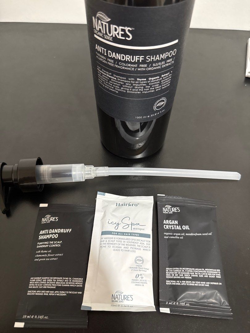 Nature's Anti Dandruff Shampoo 1000ml + Samples, Beauty & Personal Care ...