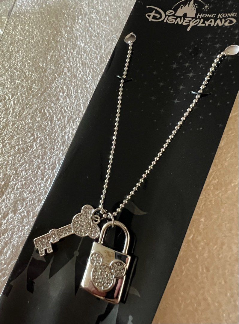 New Authentic Hong Kong Disneyland Mickey key and lock pendants with ...