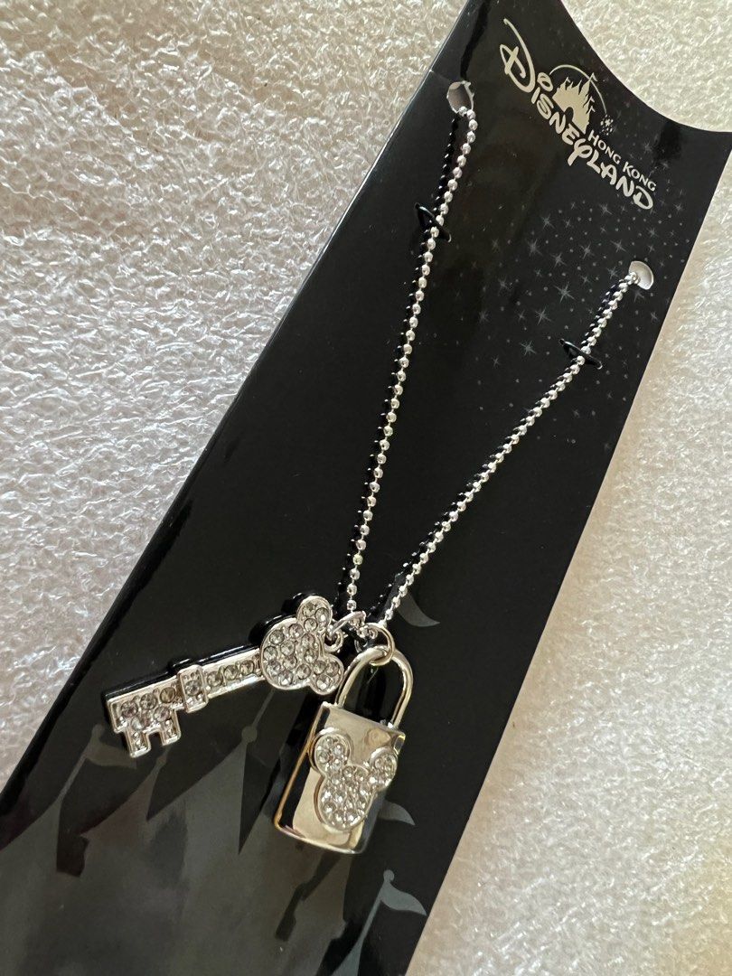 New Authentic Hong Kong Disneyland Mickey key and lock pendants with ...