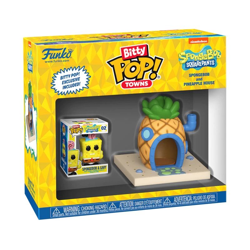 [Nickelodeon x Bitty POP Towns] Funko Spongebob and Pineapple House ...