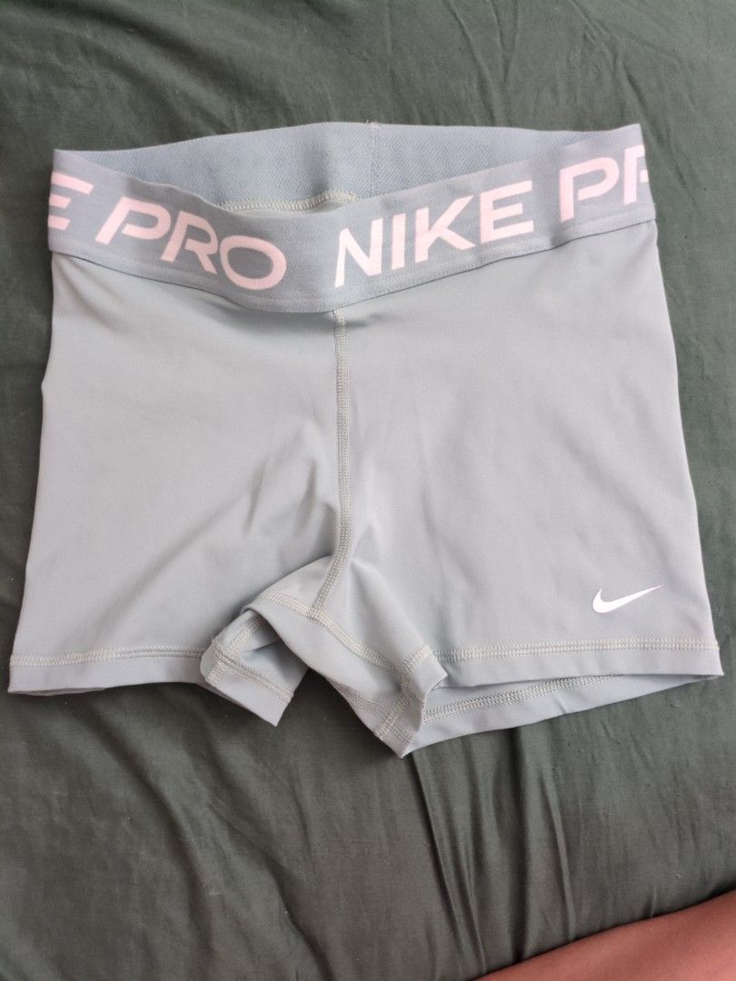 Nike Pro shorts in sage, Women's Fashion, Activewear on Carousell