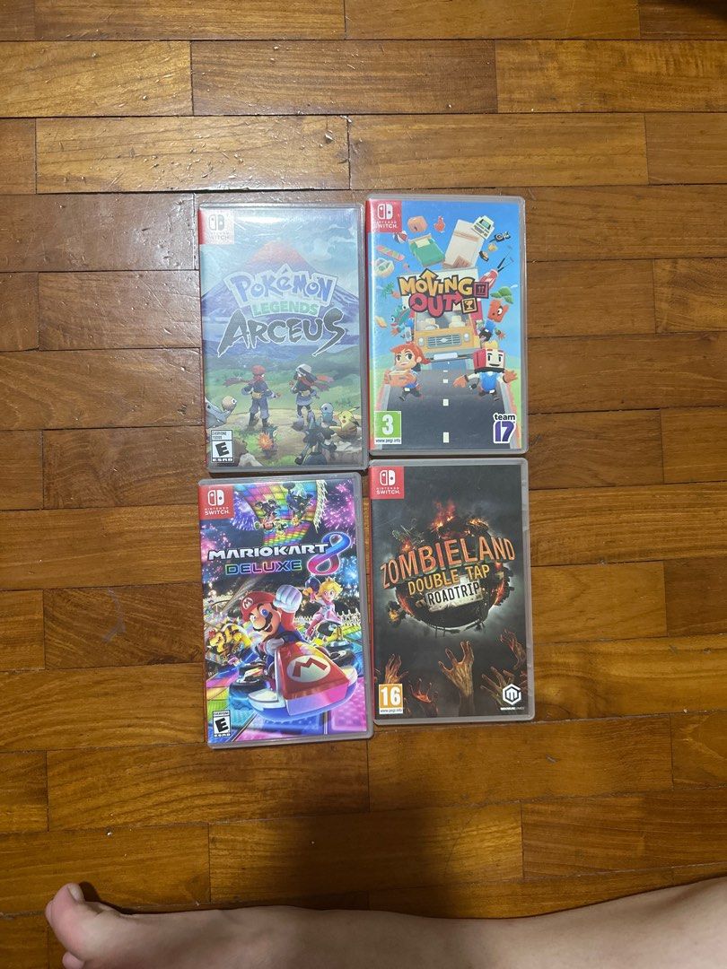 Nintendo Switch Games - Pokemon, Mario Kart, Moving Out, Zombieland ...
