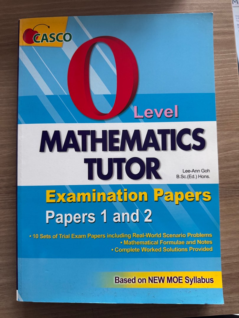 O Level Mathematics Tutor Examination Papers, Hobbies & Toys, Books ...