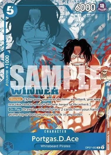 English One Piece Card Game - Portgas D. Ace Winner Card TCG, Hobbies ...