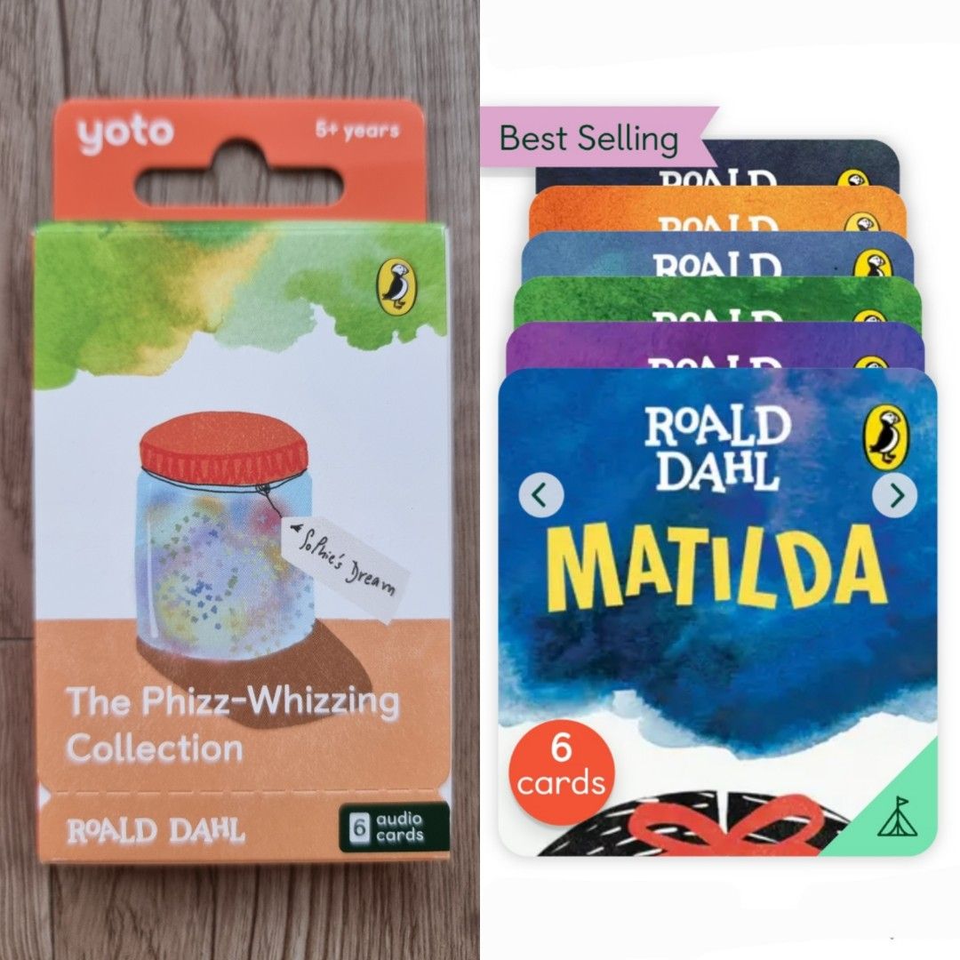(Pack of 6) Roald Dahl The Phizz-Whizzing Collection Yoto story cards ...