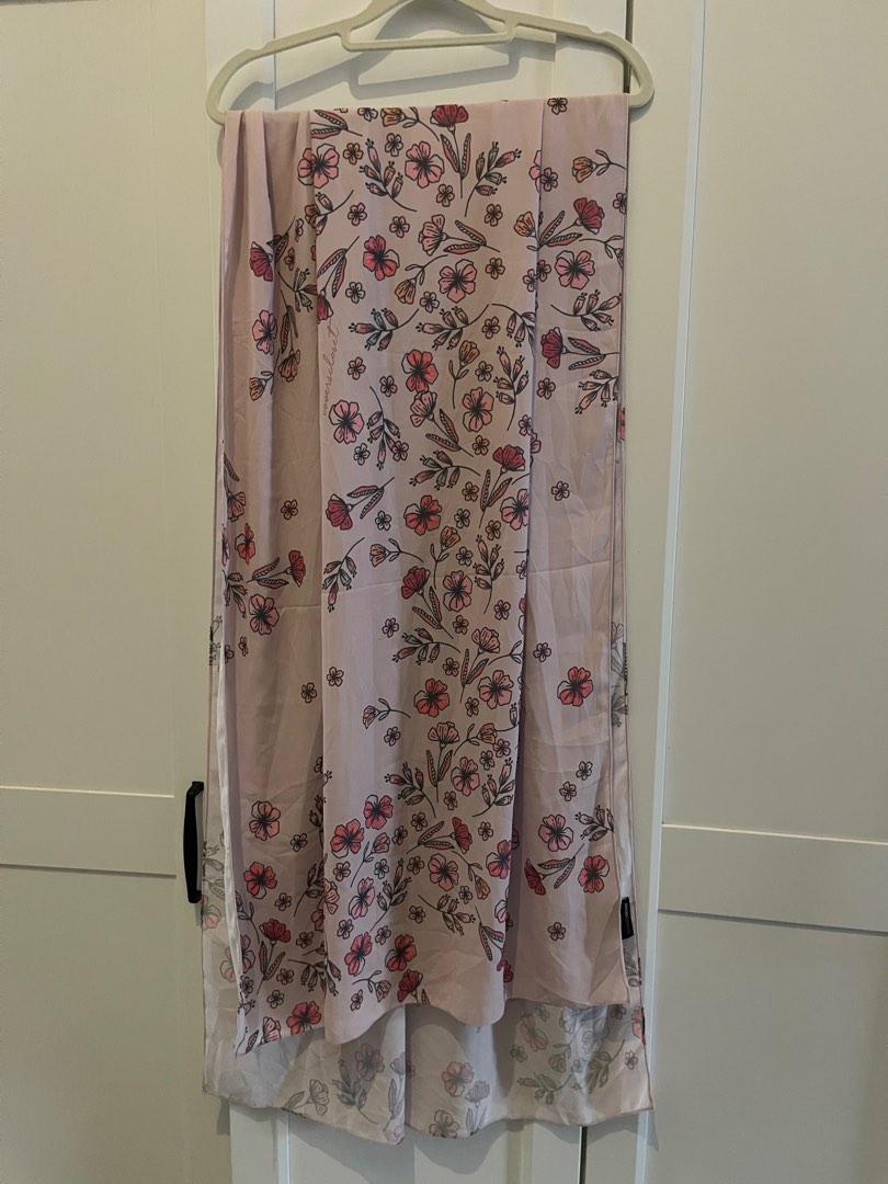 Pashmina sifon motif malay singapore covercloset, Fesyen Wanita, Muslim ...