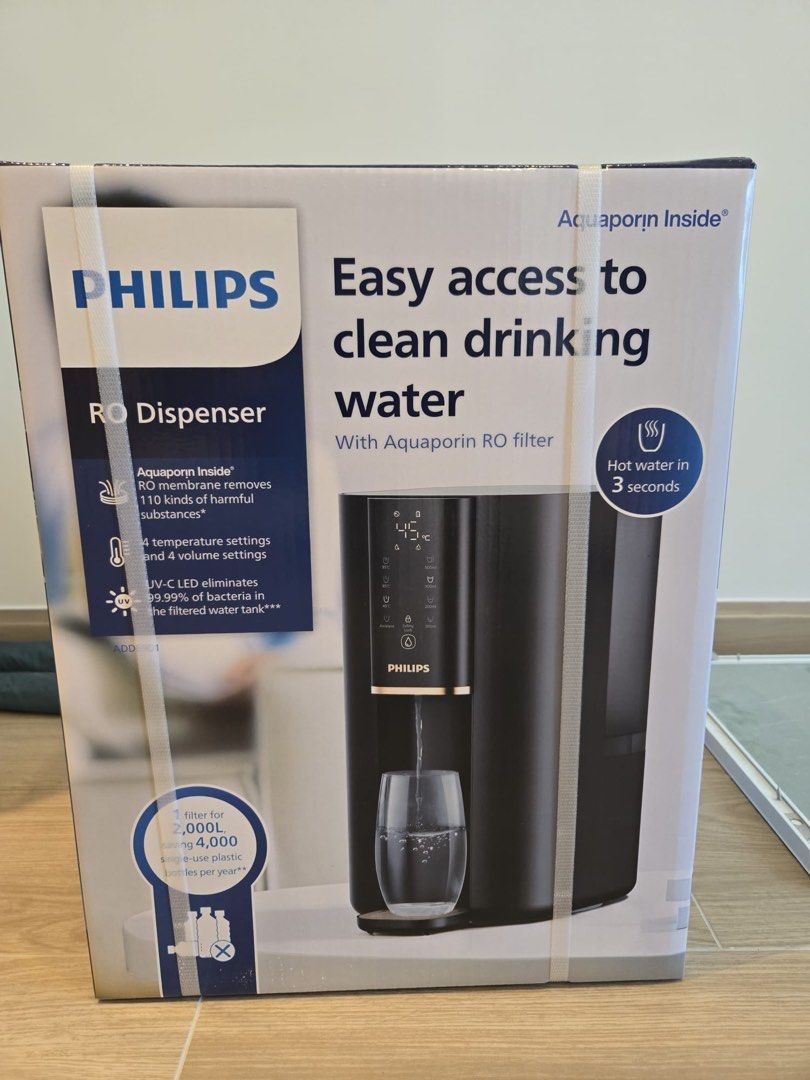 全新未開包裝，ADD6901 Philips RO 纯净水机，帶一年保養。, 家庭電器, 廚房電器, 濾水器及飲水機 - Carousell